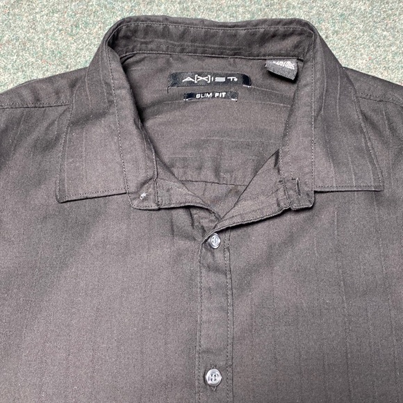 Axist | Shirts | Mens Axis Slim Fit Black Dress Shirt | Poshmark